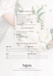 Checklist Persiapan Untuk Bakal Pengantin. Berguna Sangat!