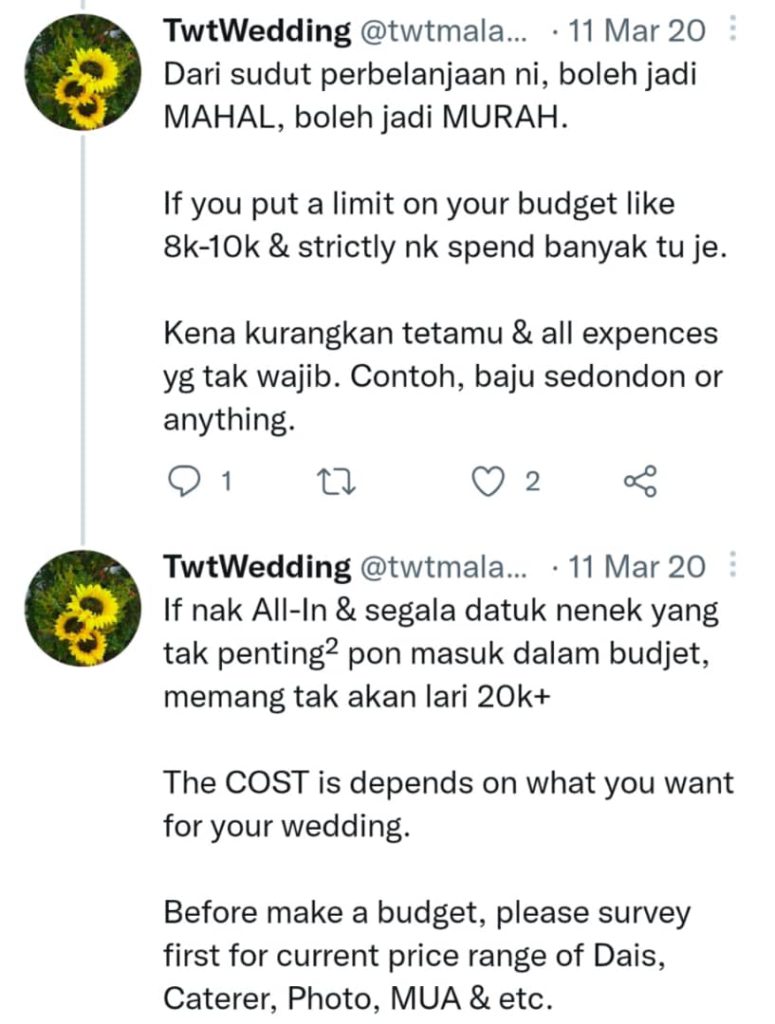 Nak KAHWIN BAJET Tapi Meriah, Ini Tip Untuk Bakal Pengantin!
